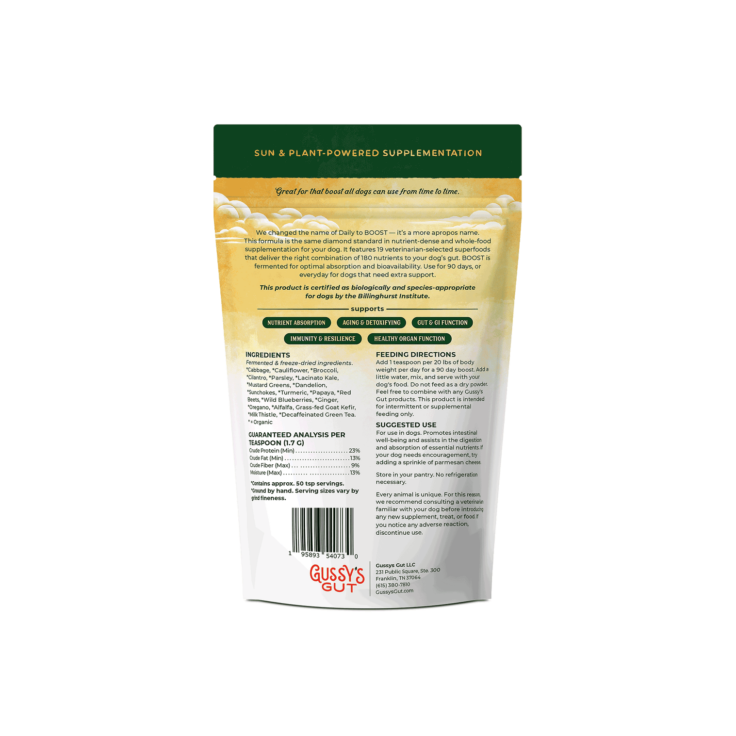 Gussy's Gut | Daily Boost Food Topper - 3oz Sample – Dr. Judy Morgan's ...