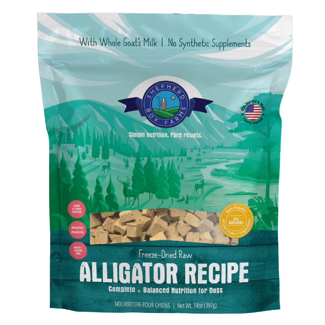 Shepherd Boy Farms | Freeze Dried Alligator Recipe - 14oz – Dr. Judy ...