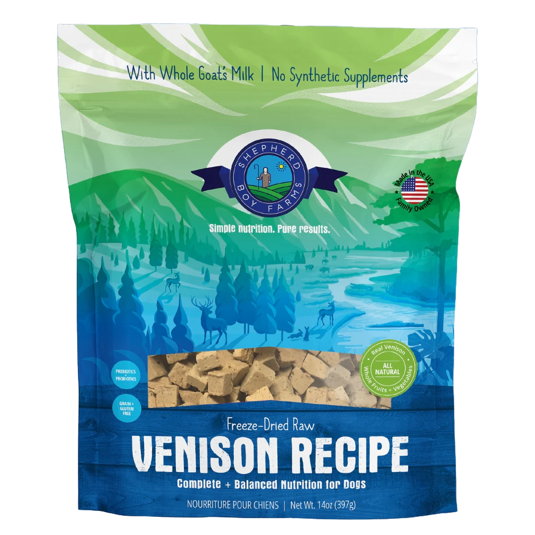 Shepherd Boy Farms | Freeze Dried Venison Recipe - 14oz – Dr. Judy ...