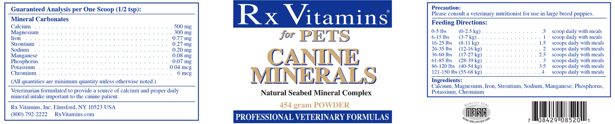 Rx Minerals - Dog – Dr. Judy Morgan's Naturally Healthy Pets