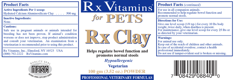 Rx Clay – Dr. Judy Morgan's Naturally Healthy Pets