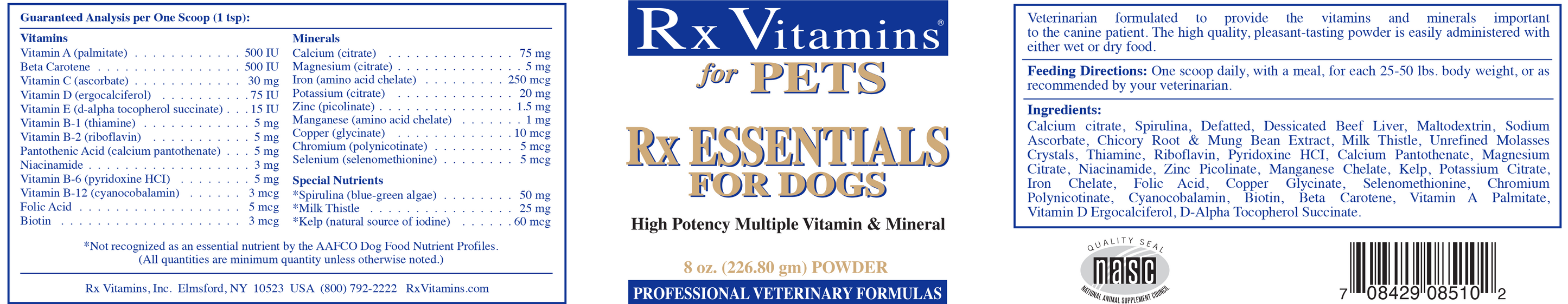 Rx Essentials - Dog – Dr. Judy Morgan's Naturally Healthy Pets
